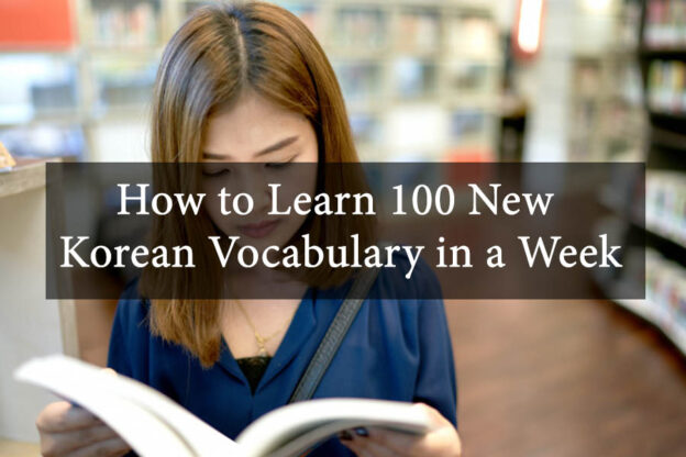 How to Learn 100 New Korean Vocabulary in a Week | uBitto